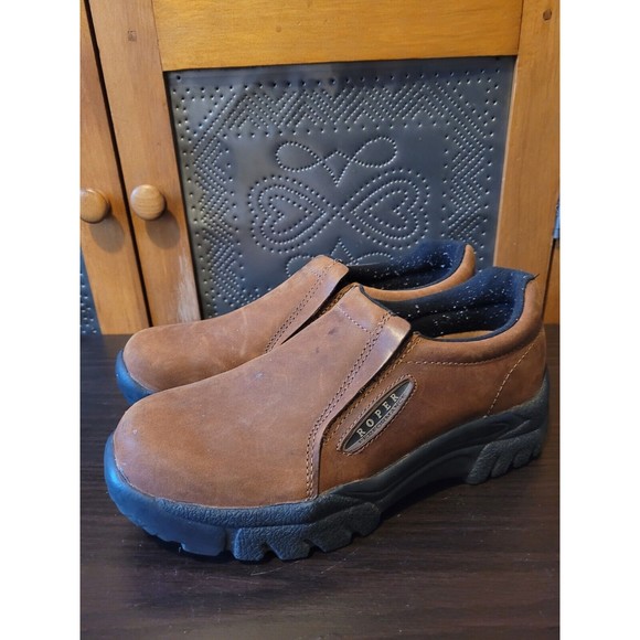 Roper | Shoes | Roper Mens Performance Sport Slipons Brown Suede ...